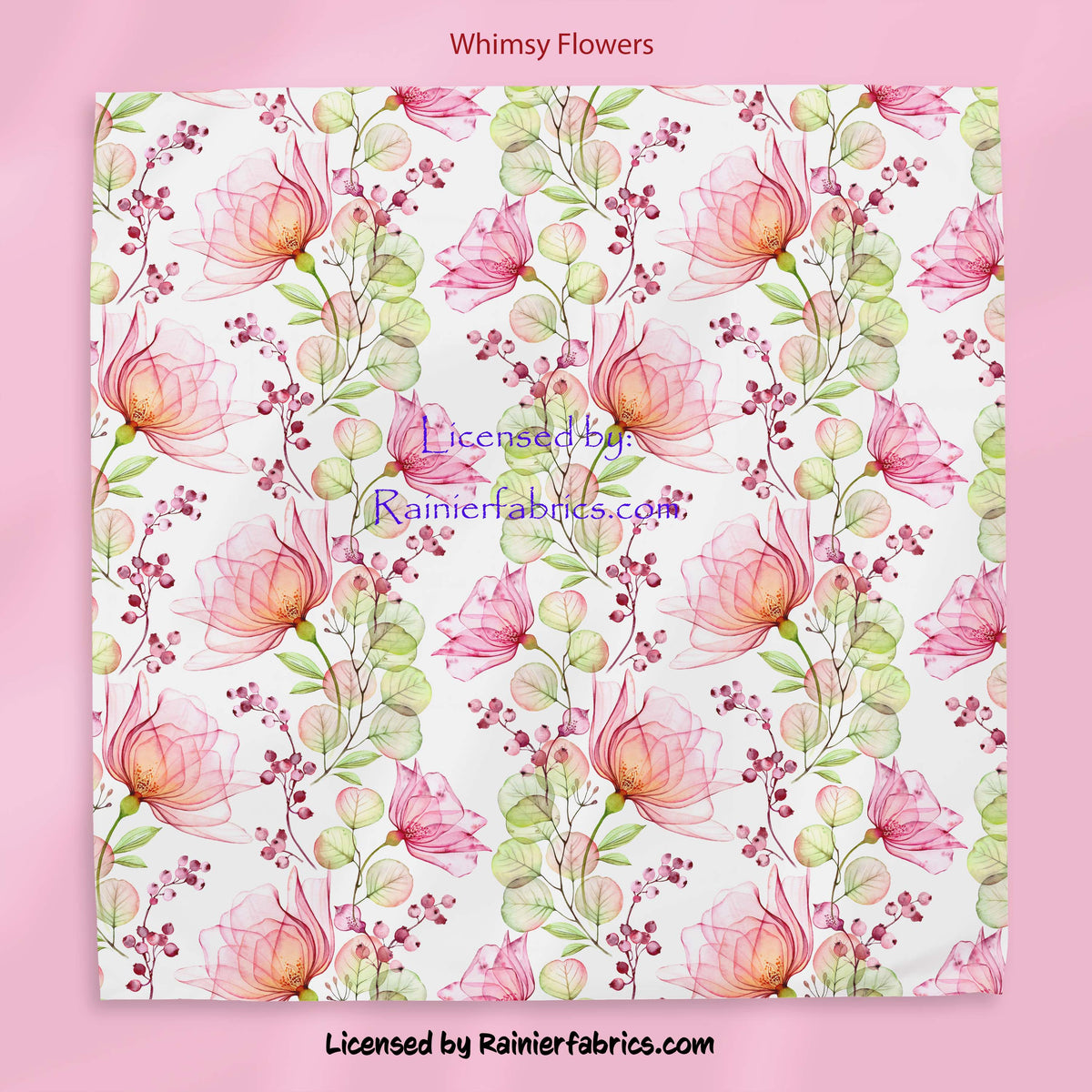 Whimsy Flowers - 2-5 business days to ship - Order by 1/2 yard ...